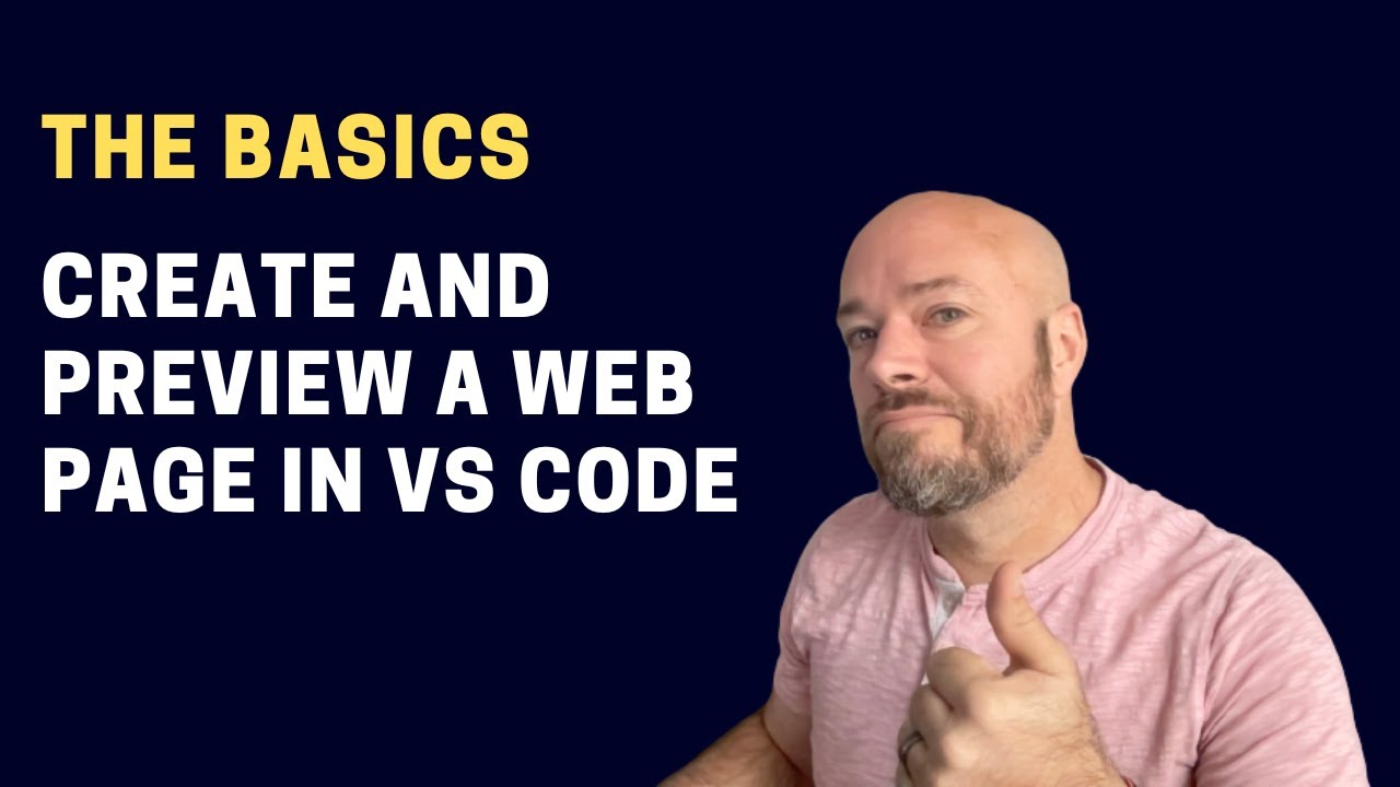 Create and preview your first web page in VS Code