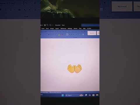 This Symbol 👐🏻 in MS Word Full Tutorial #msword #tutorial