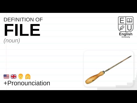 FILE meaning, definition & pronunciation | What is FILE? | How to say FILE