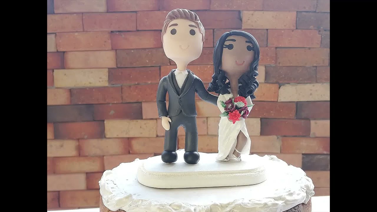 Wedding Cake Topper Bride and  Groom