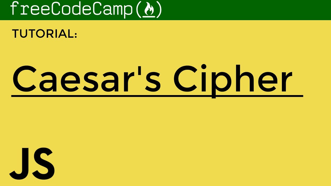 TUTORIAL: Caesar's Cipher: FreeCodeCamp Algorithm