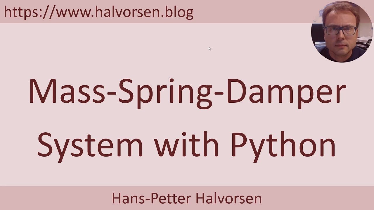 Mass-Spring-Damper System with Python