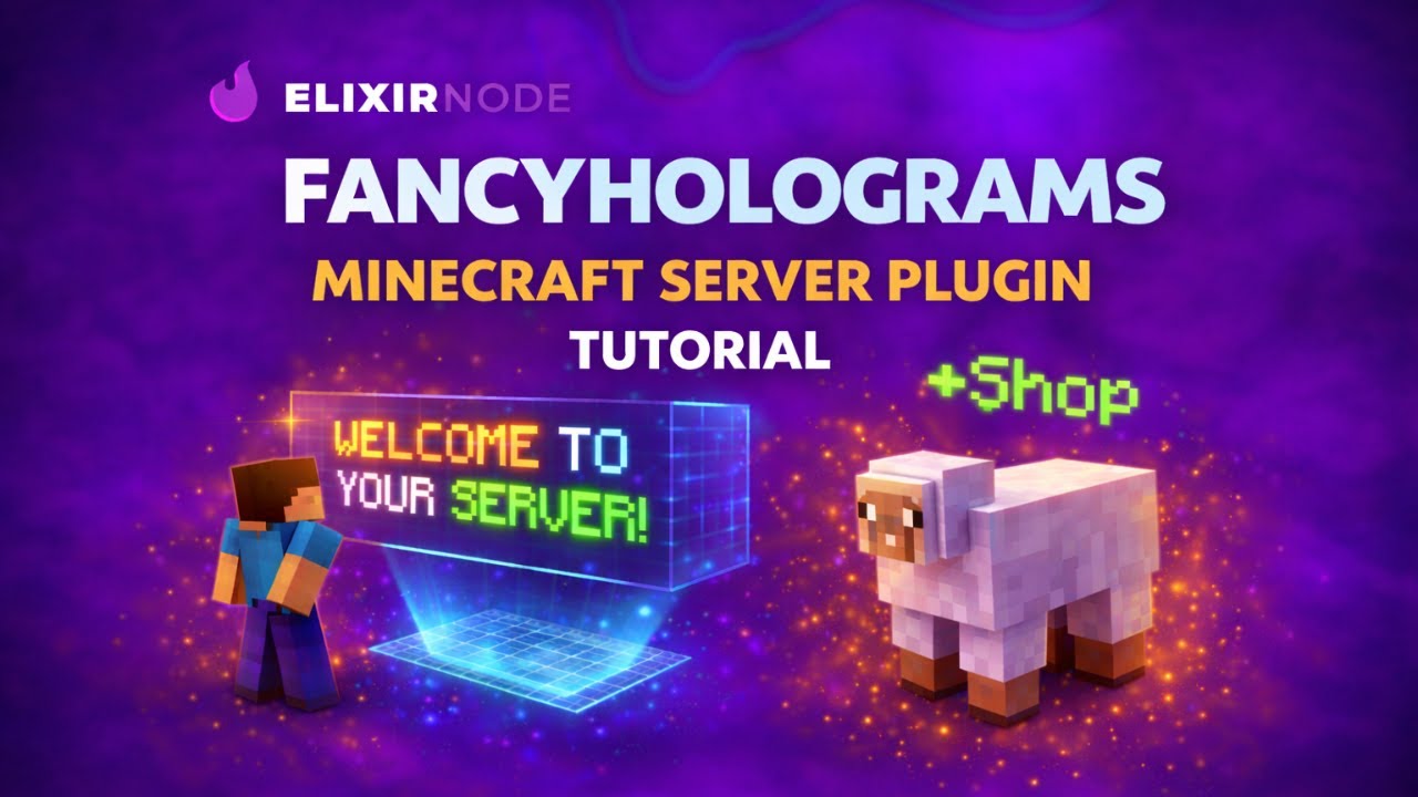 FancyHolograms Minecraft Server Plugin Tutorial