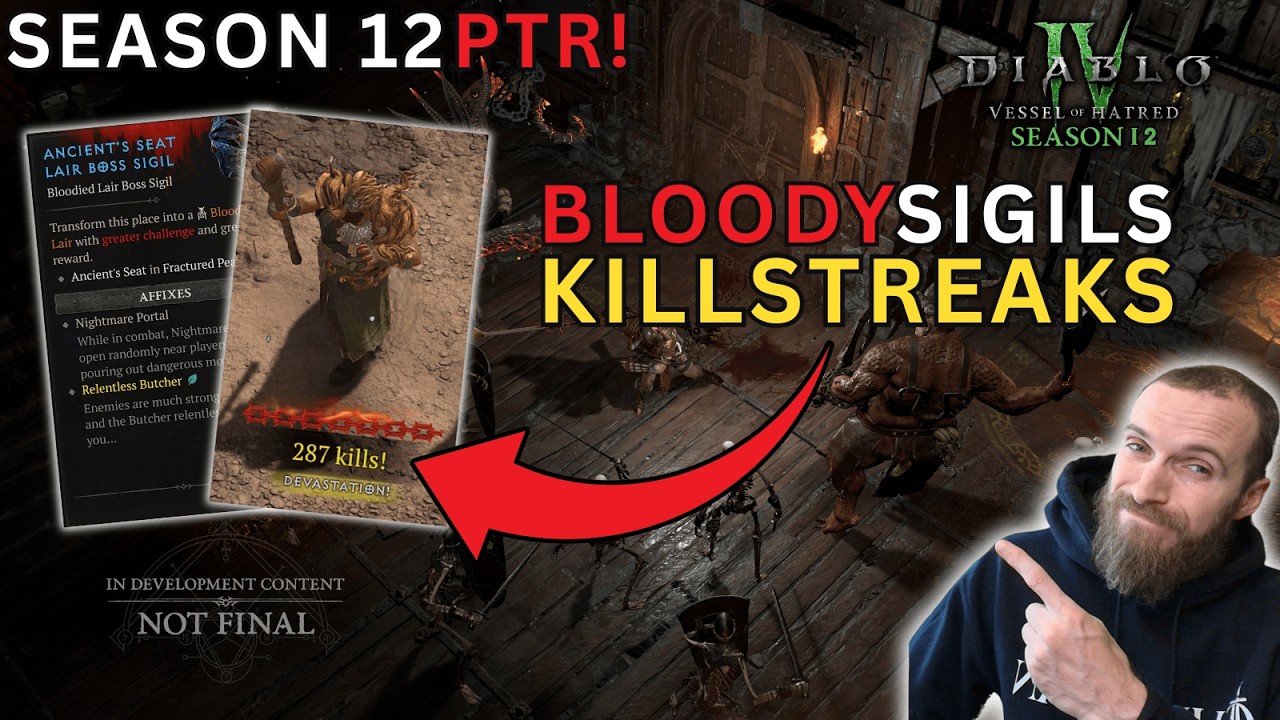 Diablo 4 Season 12 PTR Patch Notes Are HERE!