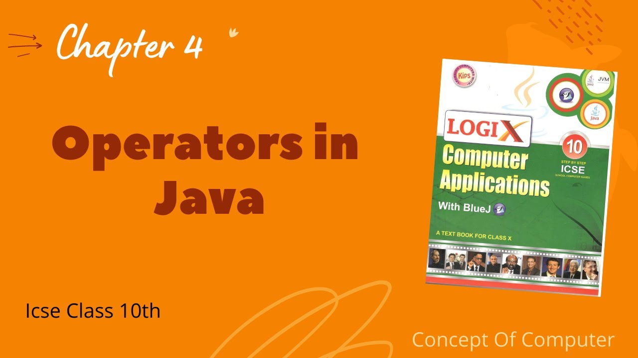 Types  Of Operators | Operators In Java | ICSE Class 10th | Java