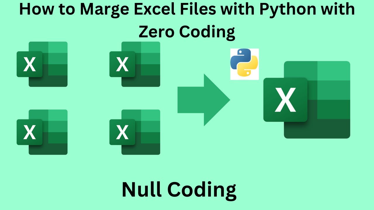 How to Merge Excel Files with Python without Coding | Merge Excel Files with Python without Coding