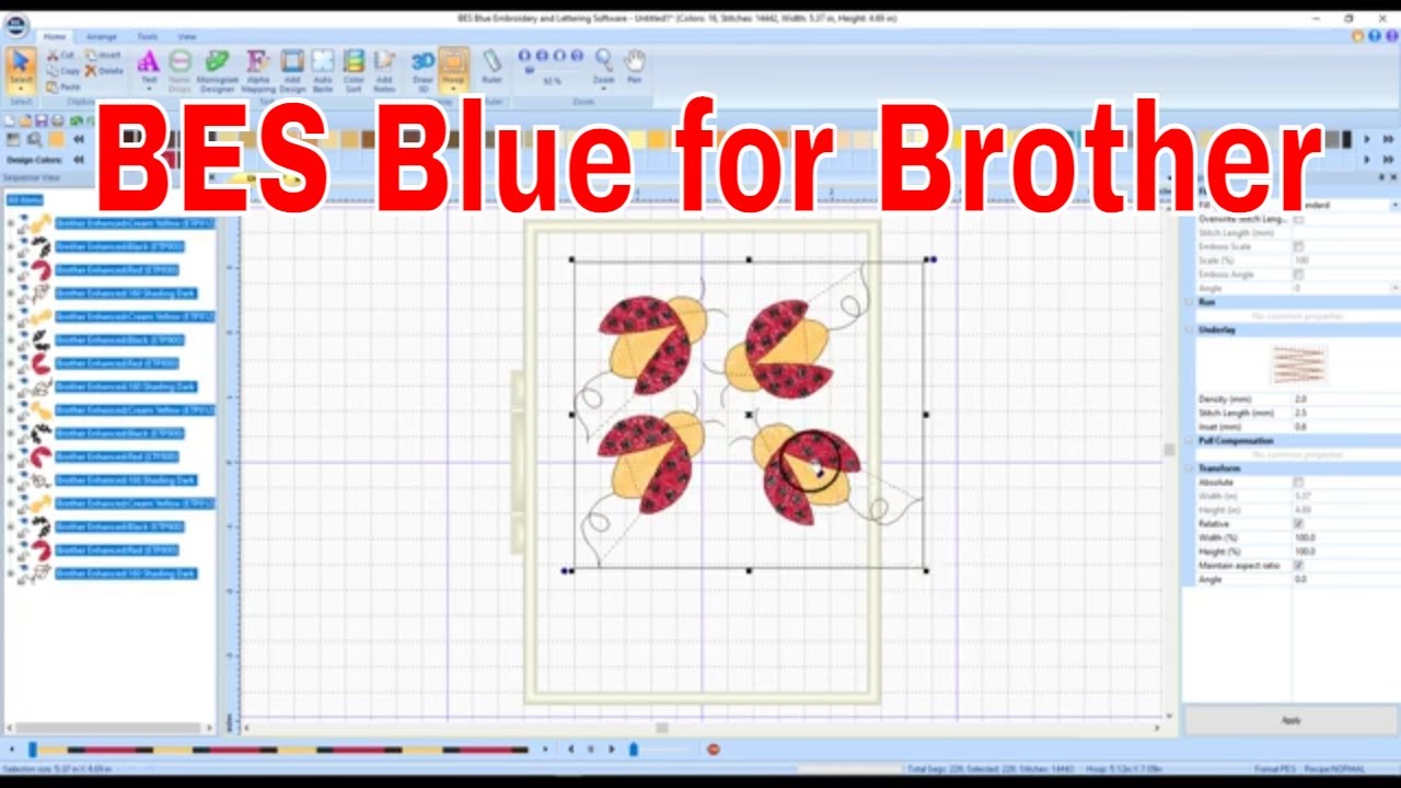 Brother Embroidery BES Blue for Beginners