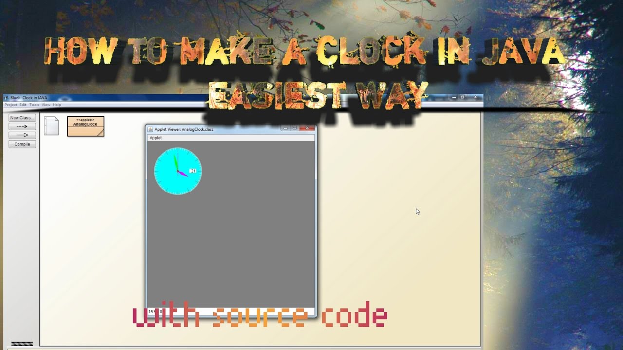 How to make an analog clock in JAVA