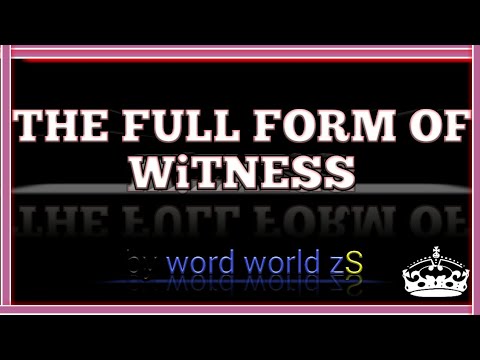 The meaning of the word witness in hindi/Urdu by word world