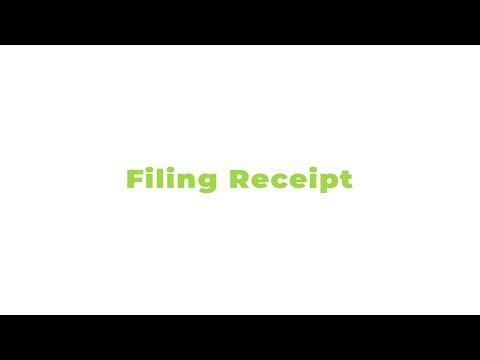 Filing Receipt - Business Finance Glossary