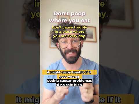 Don't poop where you eat!!What's the meaning? #Slang #englishvocabulary #learnenglish