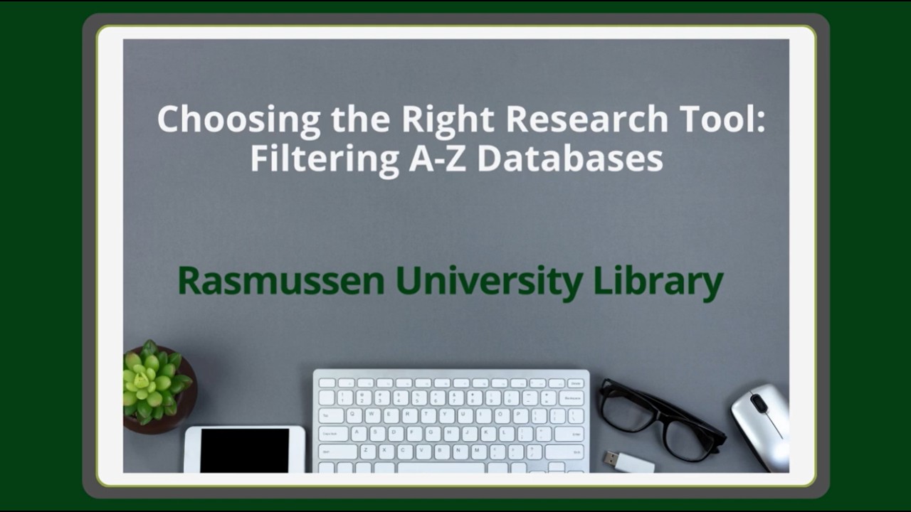 Filtering the A Z Database List