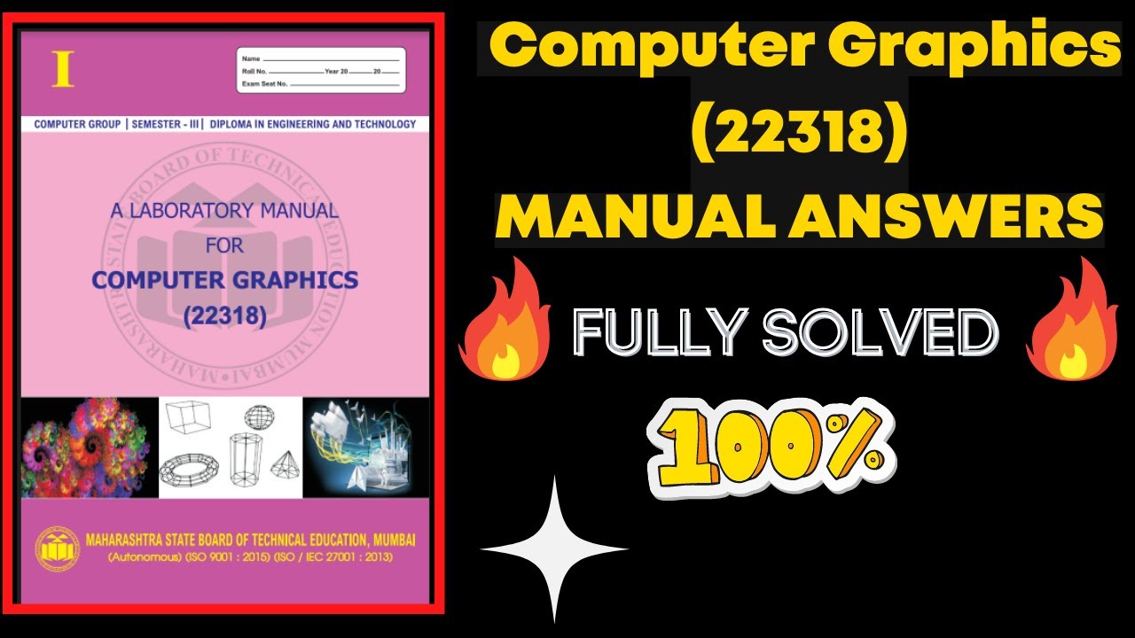 22318 Computer Graphics CGR solved lab manual pdf | Manual Answer | MSBTE #22318 #msbte@codingmitramandal