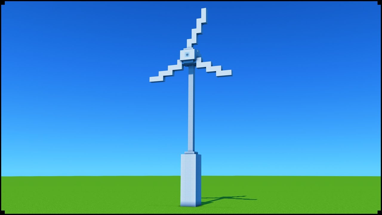 How To Make a Wind Turbine In Minecraft | City Tutorial - マイクラビルダーズ