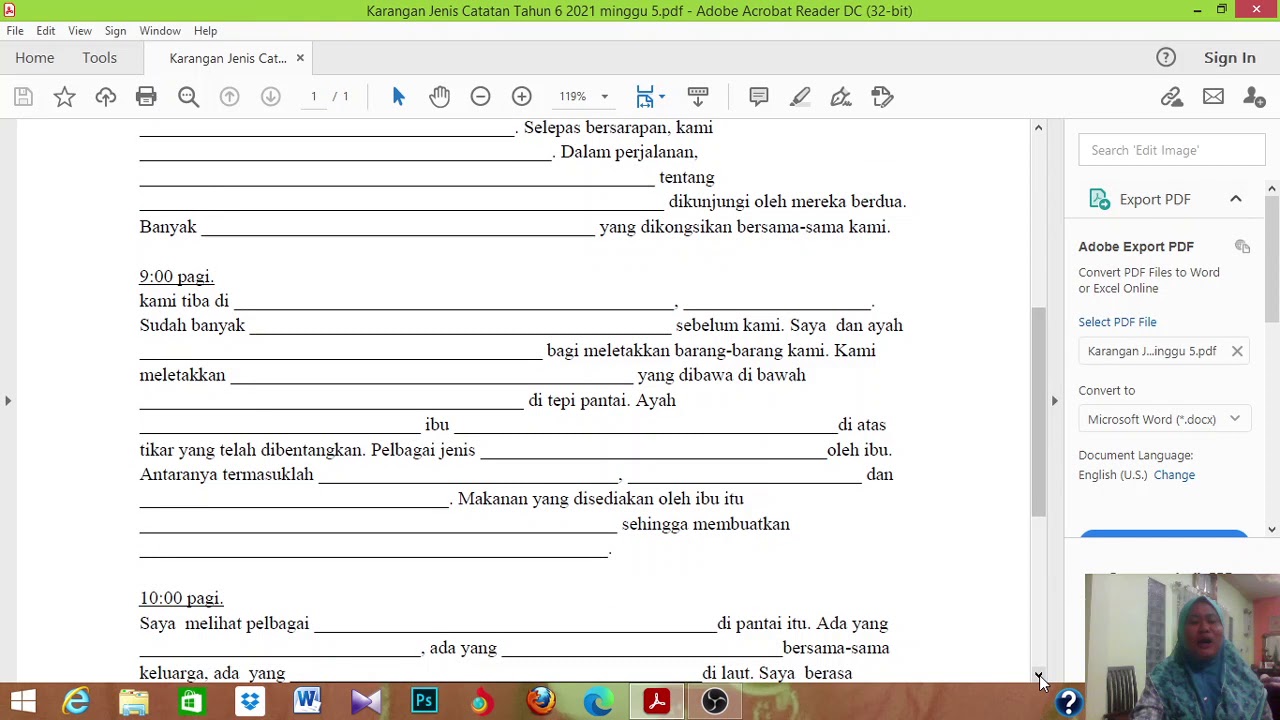 Karangan Bhg C Format Catatan