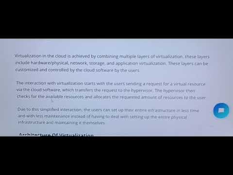 How does virtualization work in cloud computing