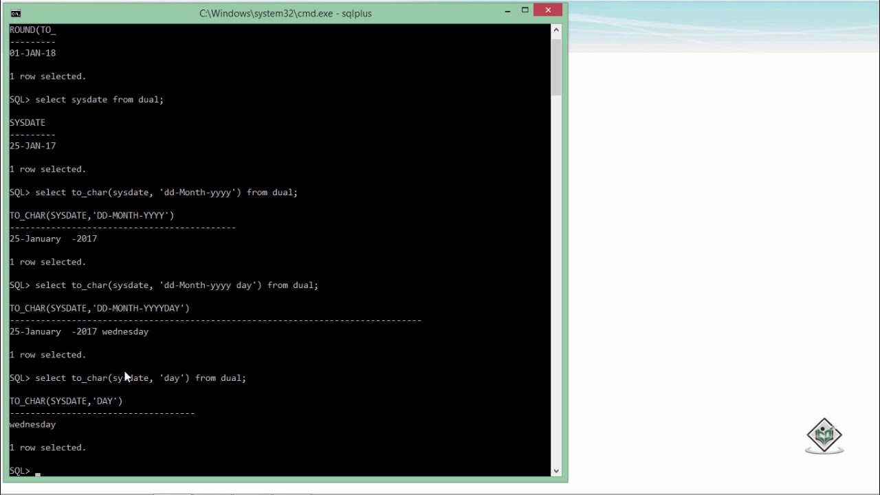 Oracle - SQL - Conversion Functions