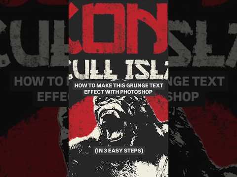 GRUNGE TEXT EFFECT Photoshop tutorial