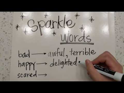 Writing Workshop Session 4 (Part 1): Sparkle Words