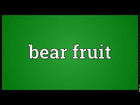 Bear fruit Meaning | Wordogram