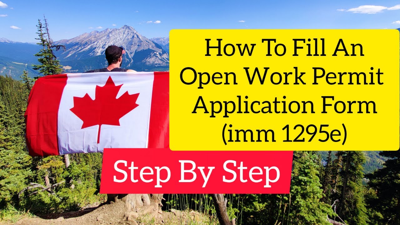 How To Fill Open Work Permit Application Form (imm1295e Work Permit)