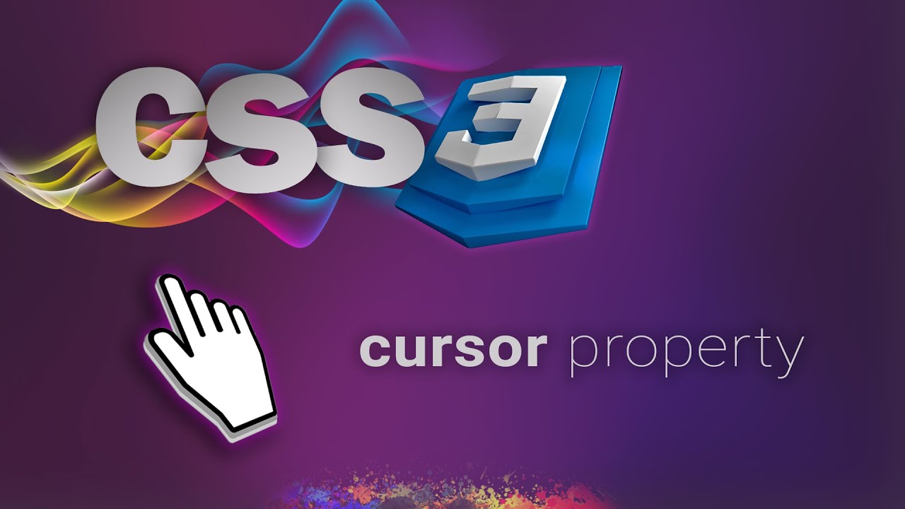 CSS for beginners 67:  cursor property | CHANGE CURSOR WITH CSS