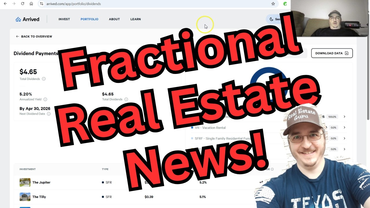 Fractional Real Estate News - Investing on Arrived Homes, Collab, realbricks, and Mogul - My Returns