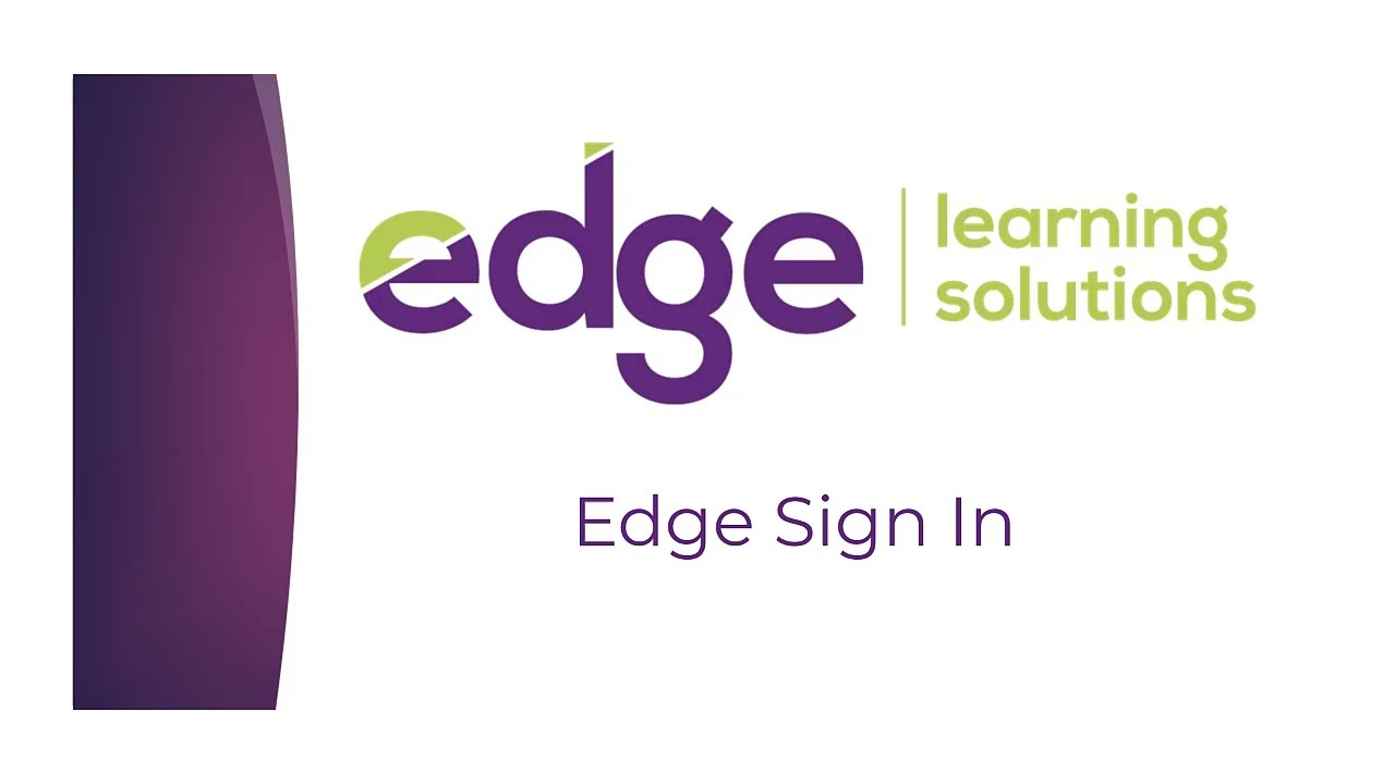 Edge Sign in