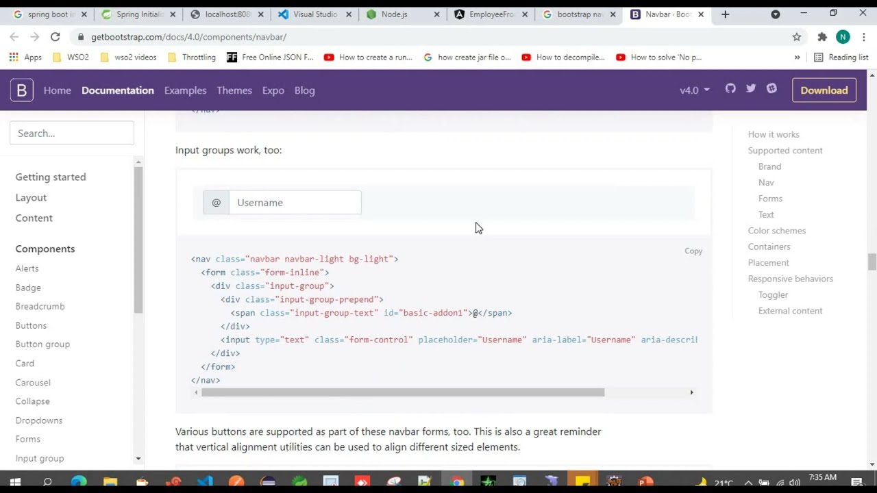 #14 How to Add/ install Bootstrap to an Angular CLI project | angular with spring boot crud example