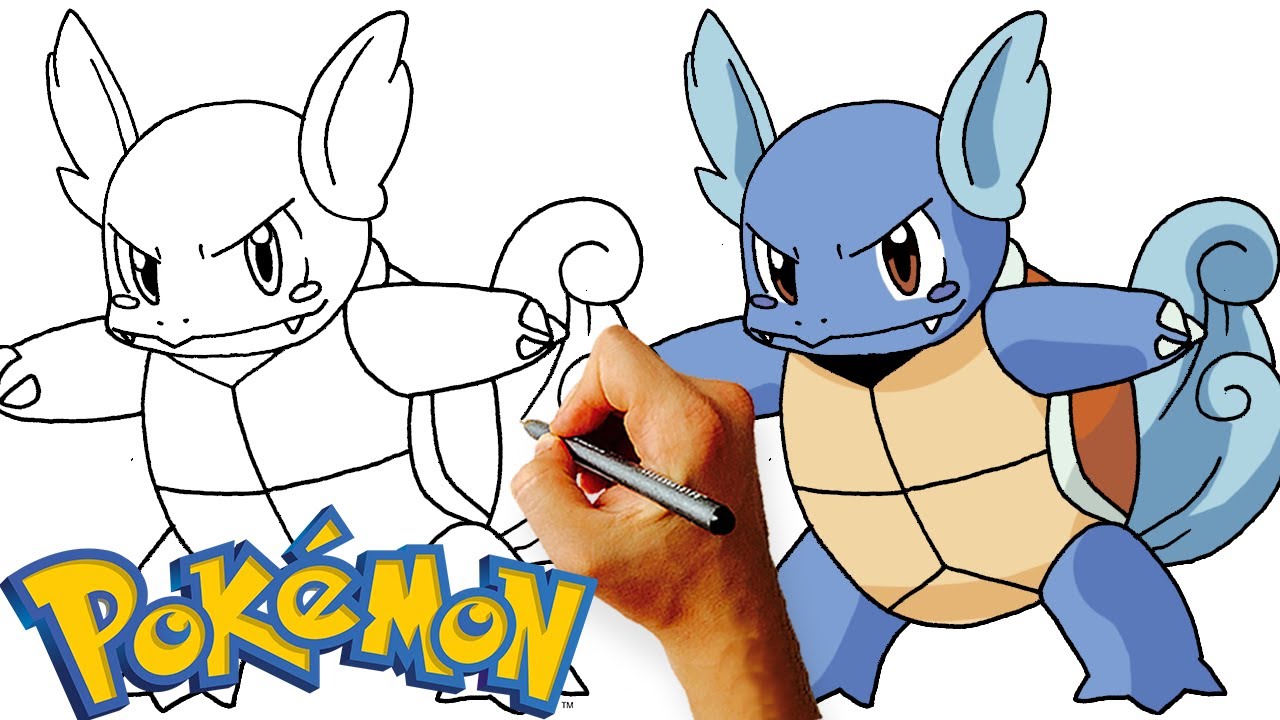 Pk How to Draw Wartortle (Pokemon) Step by Step Drawing Lesson