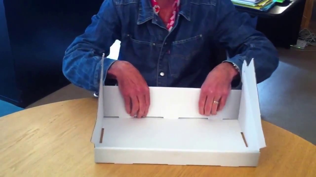 PLV Carton : montage rapide d'une étagère A-Frame