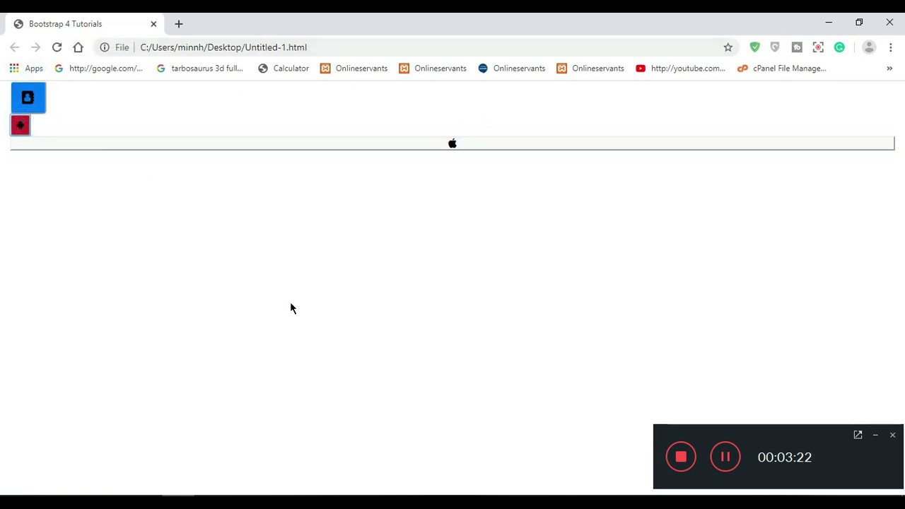 Button in bootstrap 4 | Button 2| Bootstrap Tutorial For Beginners