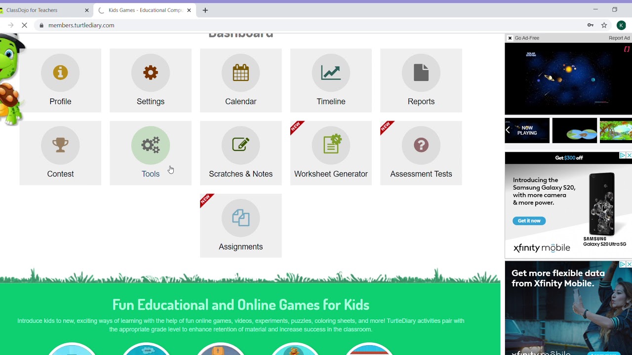 Tutorial for TurtleDiary