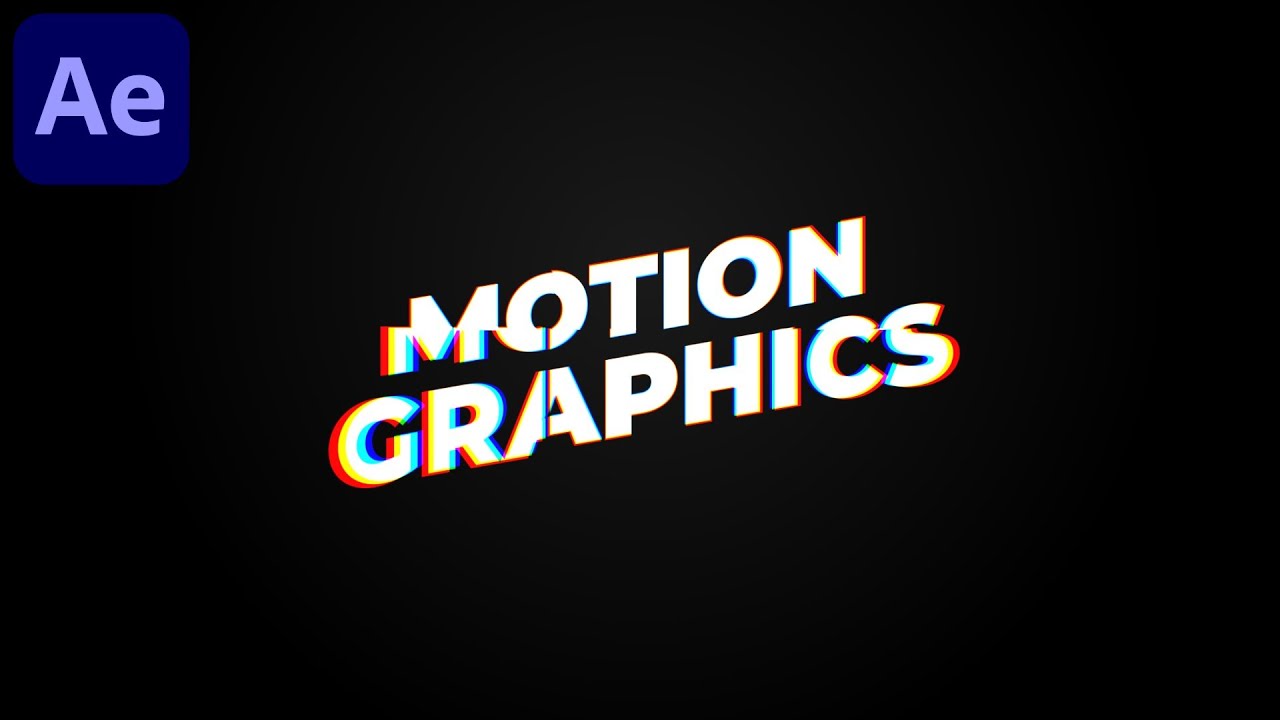 Dynamic RGB Text Animation in After Effects -  After Effects Tutorial | No Plugins Required