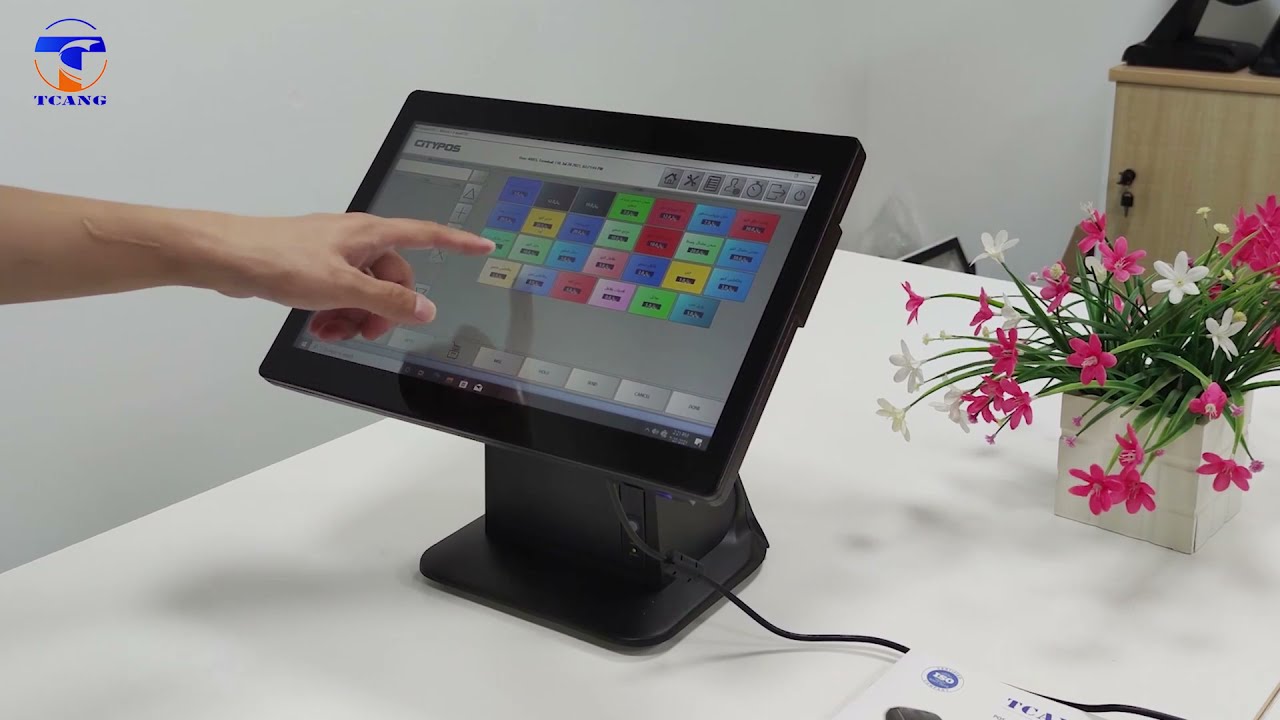 TC-TOUCH-A9-P15.6 inch pos system with thermal printer