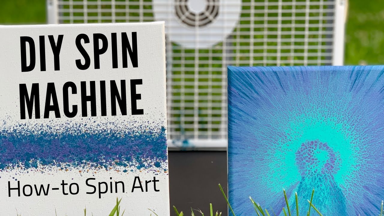DIY Spin Art Machine from a Box Fan | How to Make Fluid Spin Painting