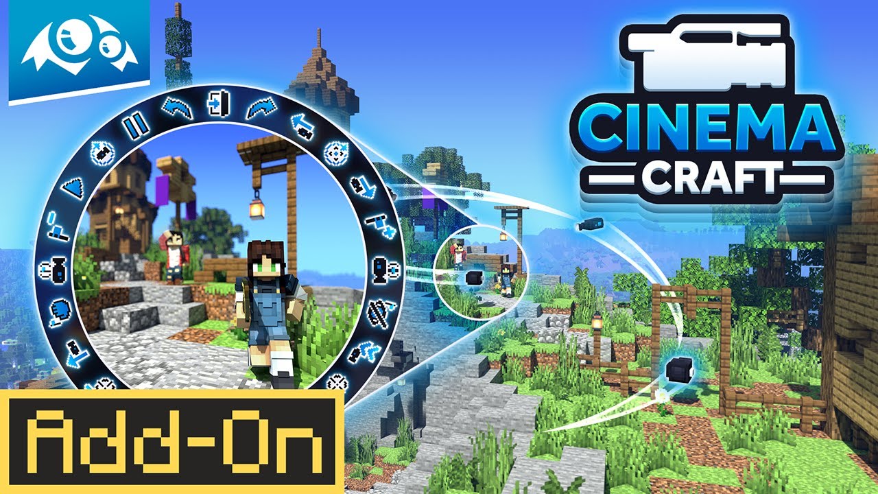 CINEMA CRAFT ADDON Adds Replay MOD to Minecraft Bedrock Edition