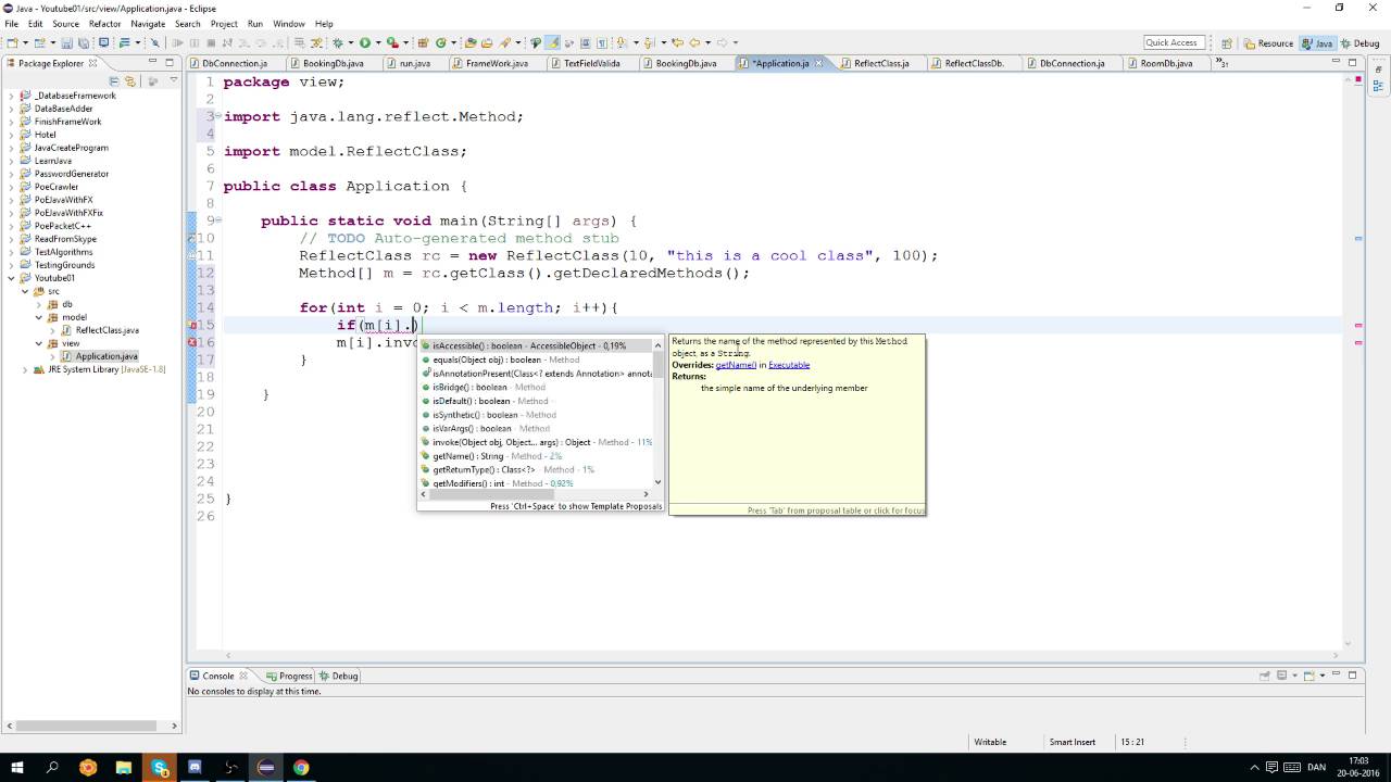 Java Reflection Invoke all get methods of a object.