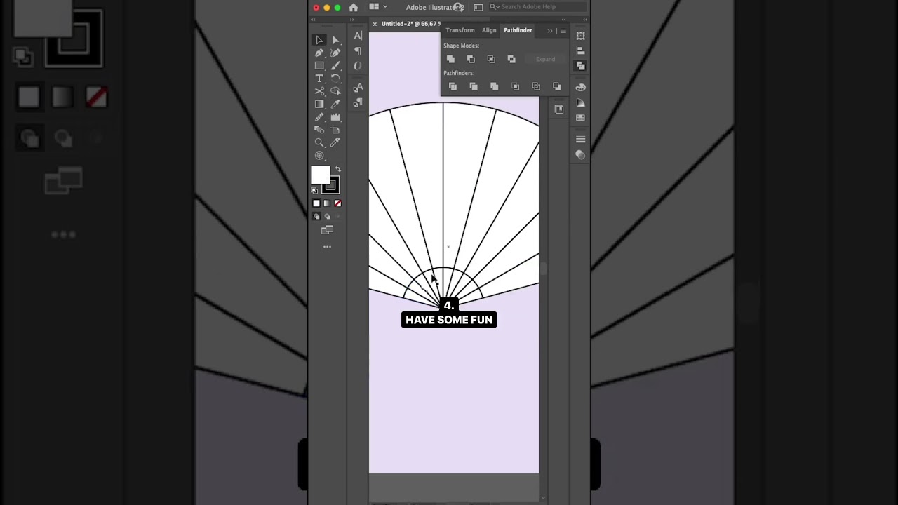Using the Polar Grid (& concentric circles) in Illustrator 🌐🧚‍♀️