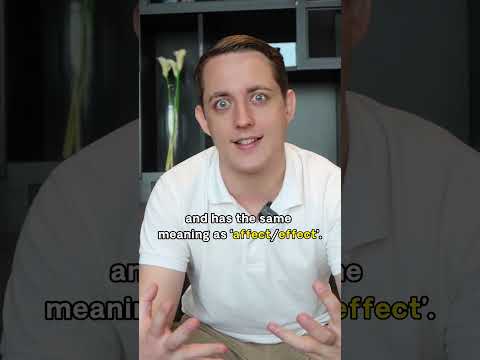 Affect or Effect?
