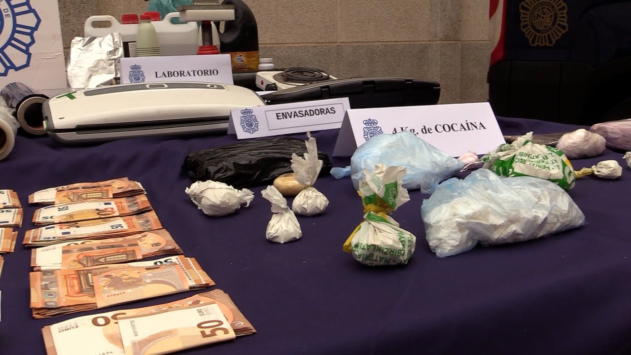 4 kilos de cocaína de gran pureza intervenidos en la operación Nobel 2