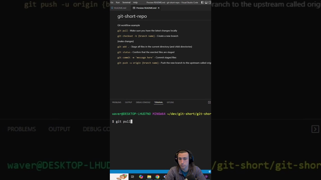 My typical git workflow