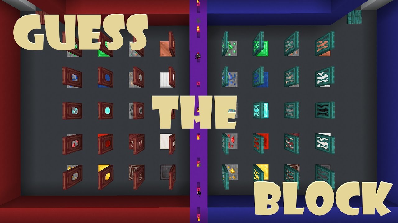 No way we picked the same one, right? Guess the block | Minecraft map