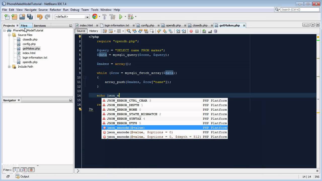 Dynamic Dropdown in HTML - 6: Fetching data from the database via PHP