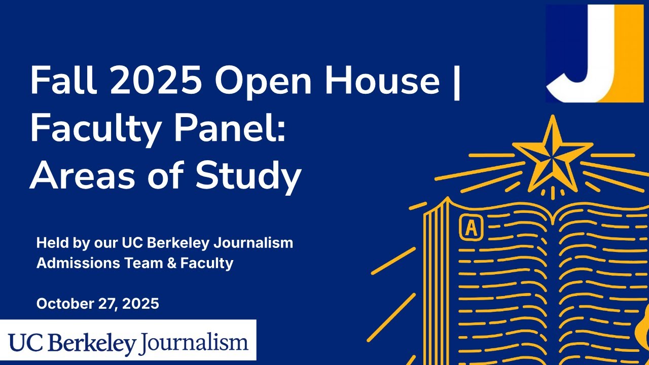 Fall 2025 Open House: Faculty Panel - Discover our MJ Areas of Study
