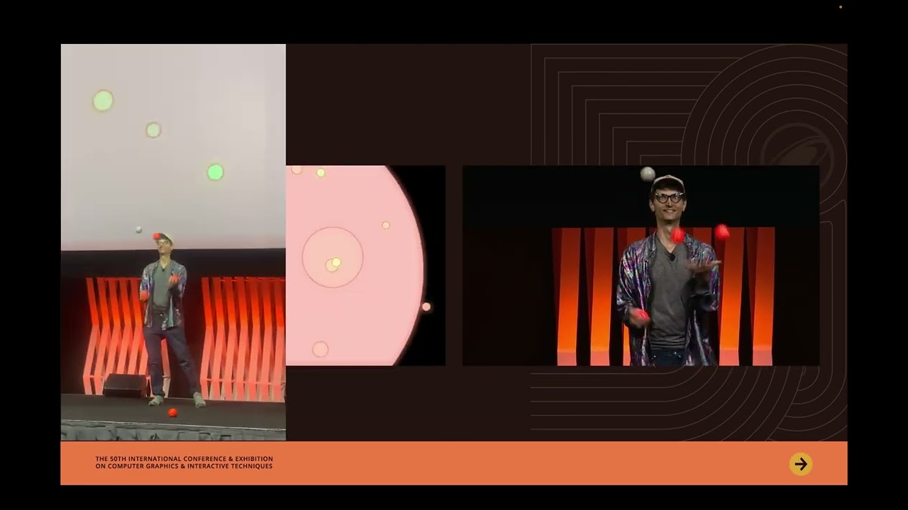 Juggling Music - Real Time Live! Demo at Siggraph 2023
