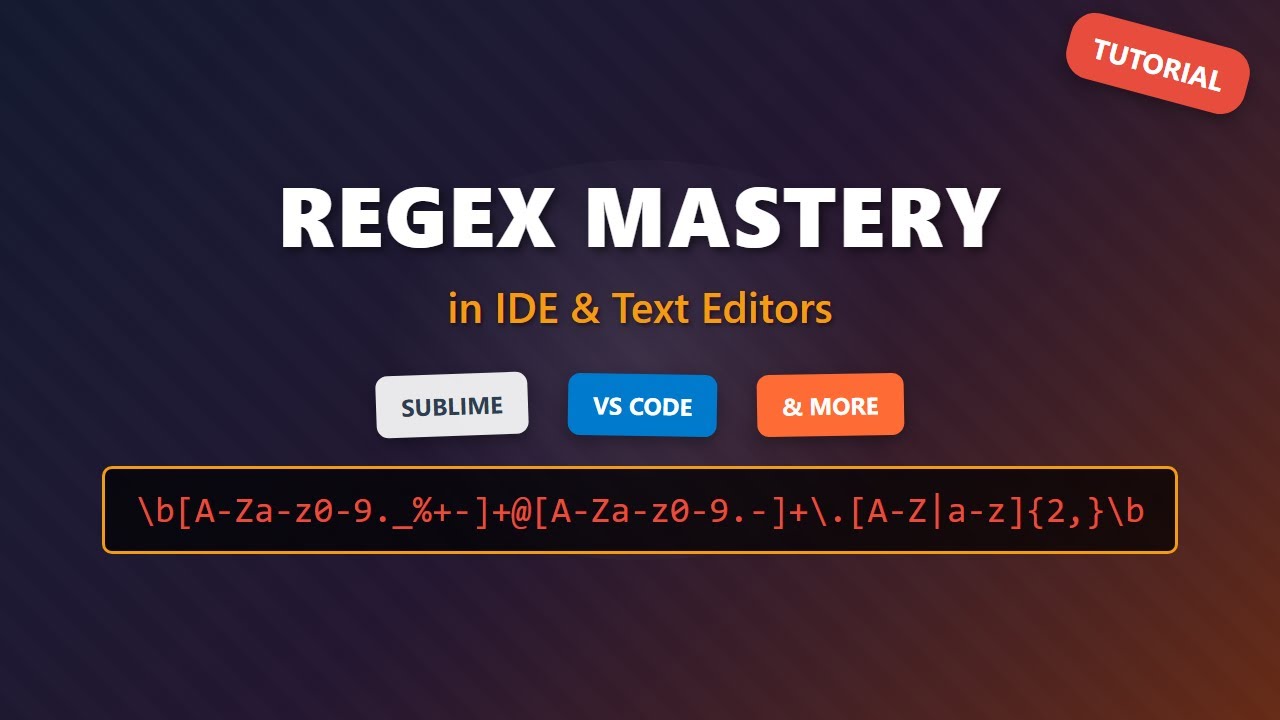 Regex for Beginners: Master Pattern Matching in VS Code, Sublime Text & More!