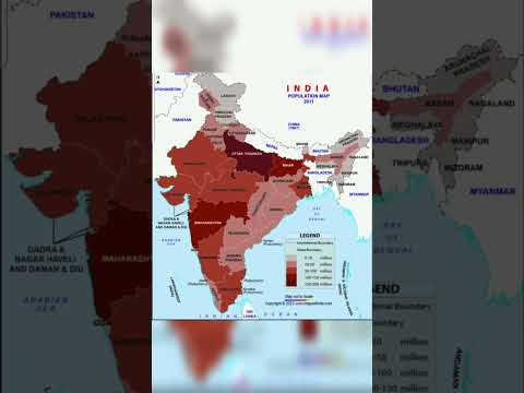 Indian Census2011-Highest Population Density States in India 🇮🇳 ||