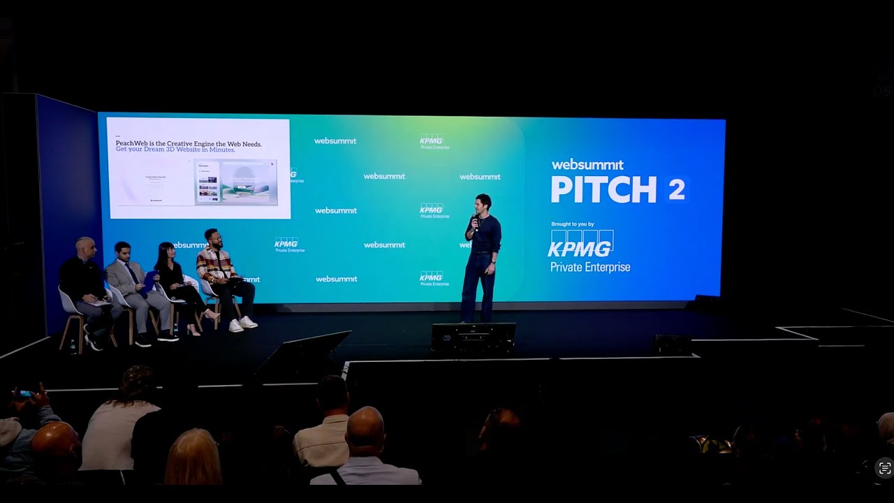 PeachWeb WebSummit Pitch: AI + 3D Website Builder That Creates Full Sites in Minutes
