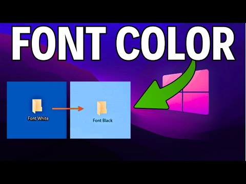 How To Change Desktop Icon Font Color In Windows (2025)